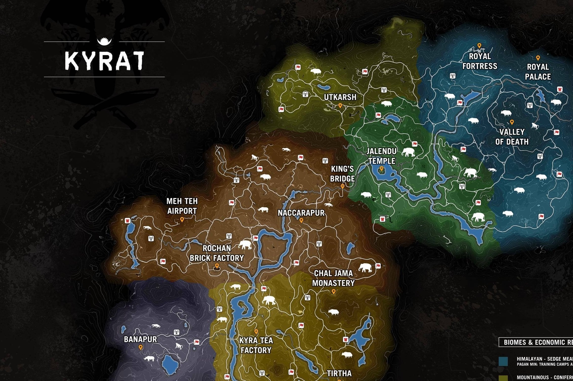 Vejam o mapa de Far Cry 4 | Eurogamer.pt