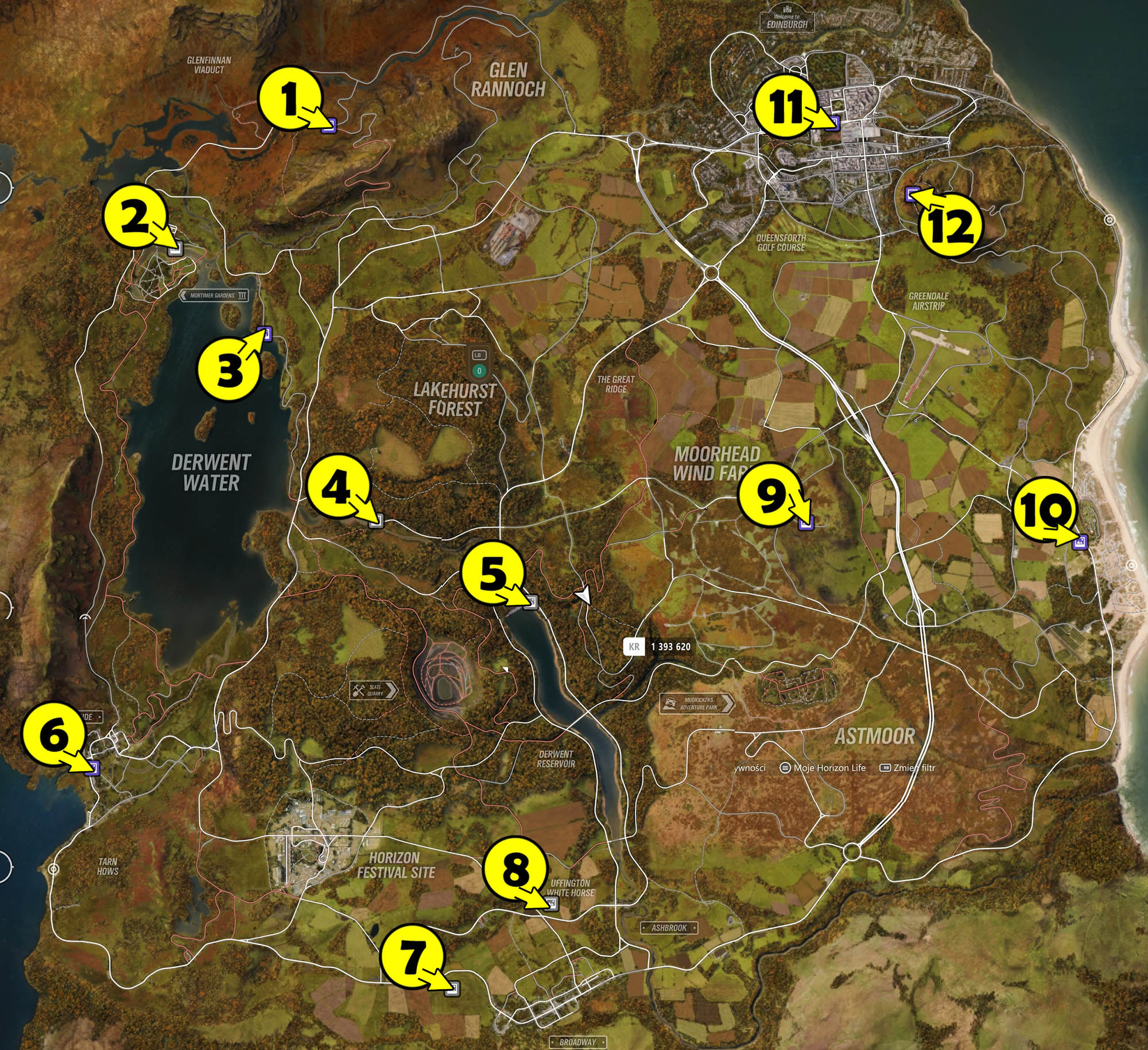 Forza Horizon 4 - tablice premiowe, punkty widokowe: wszystkie znajdźki ...