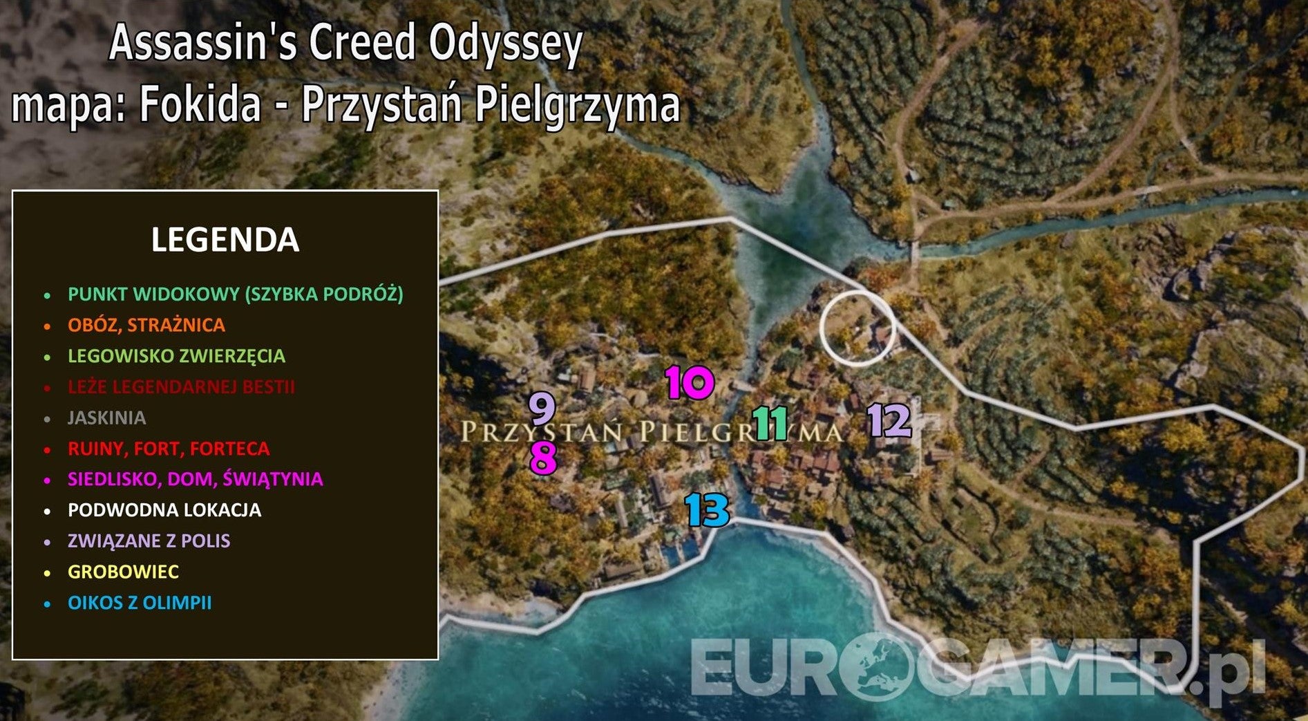 Assassin's Creed Odyssey - Fokida: mapa | Eurogamer.pl