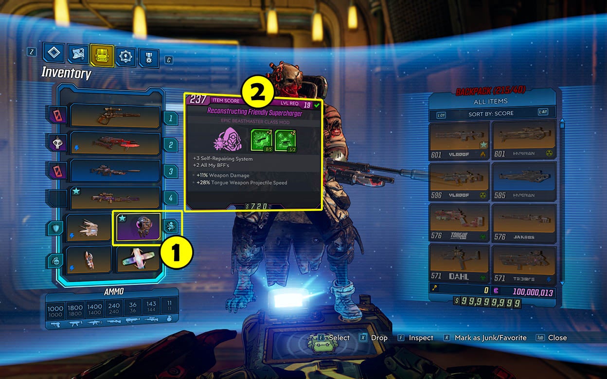 Borderlands 3 - Class Mods, jak włączyć | Eurogamer.pl