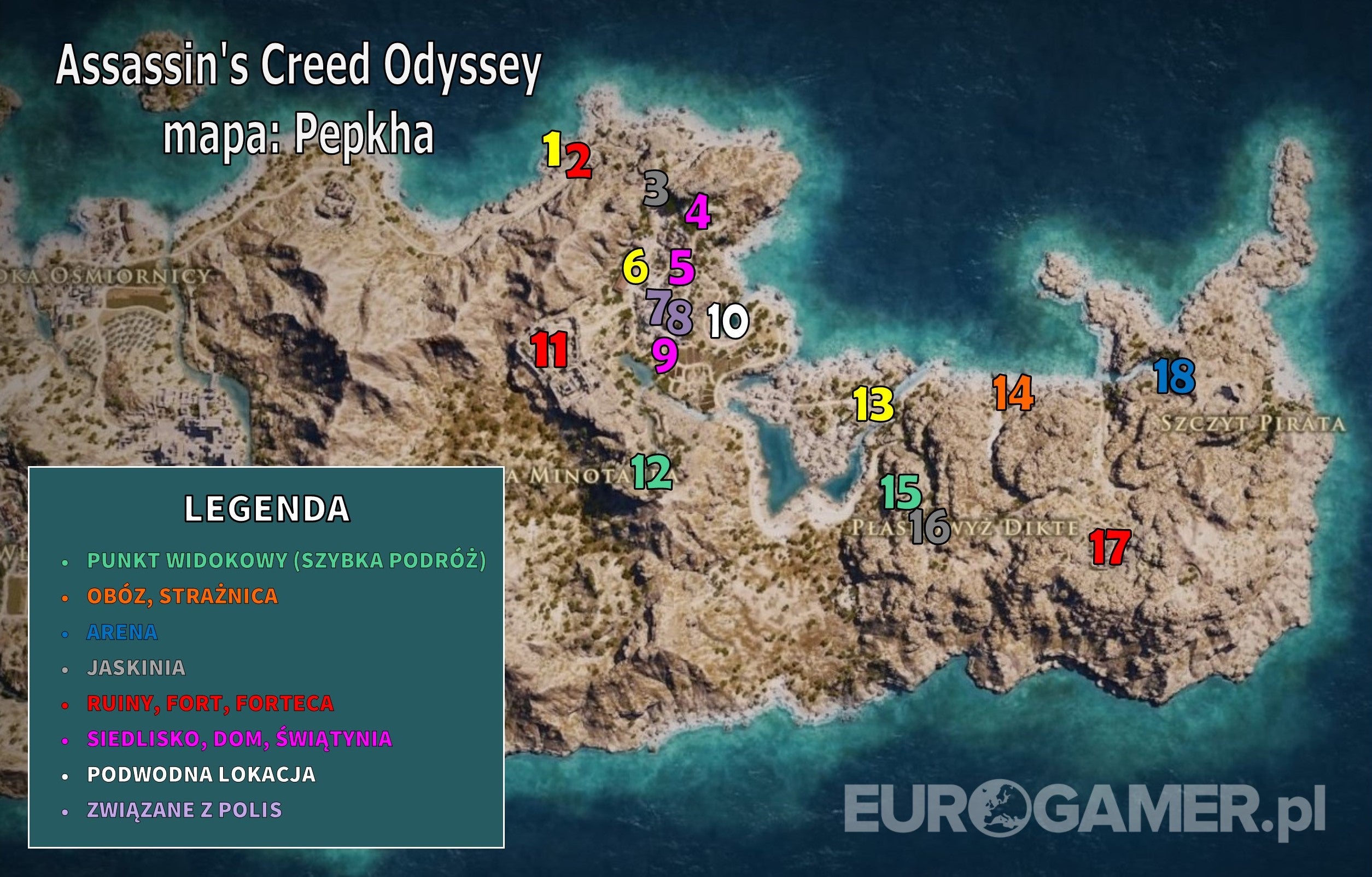 Assassin's Creed Odyssey - Pephka: mapa | Eurogamer.pl