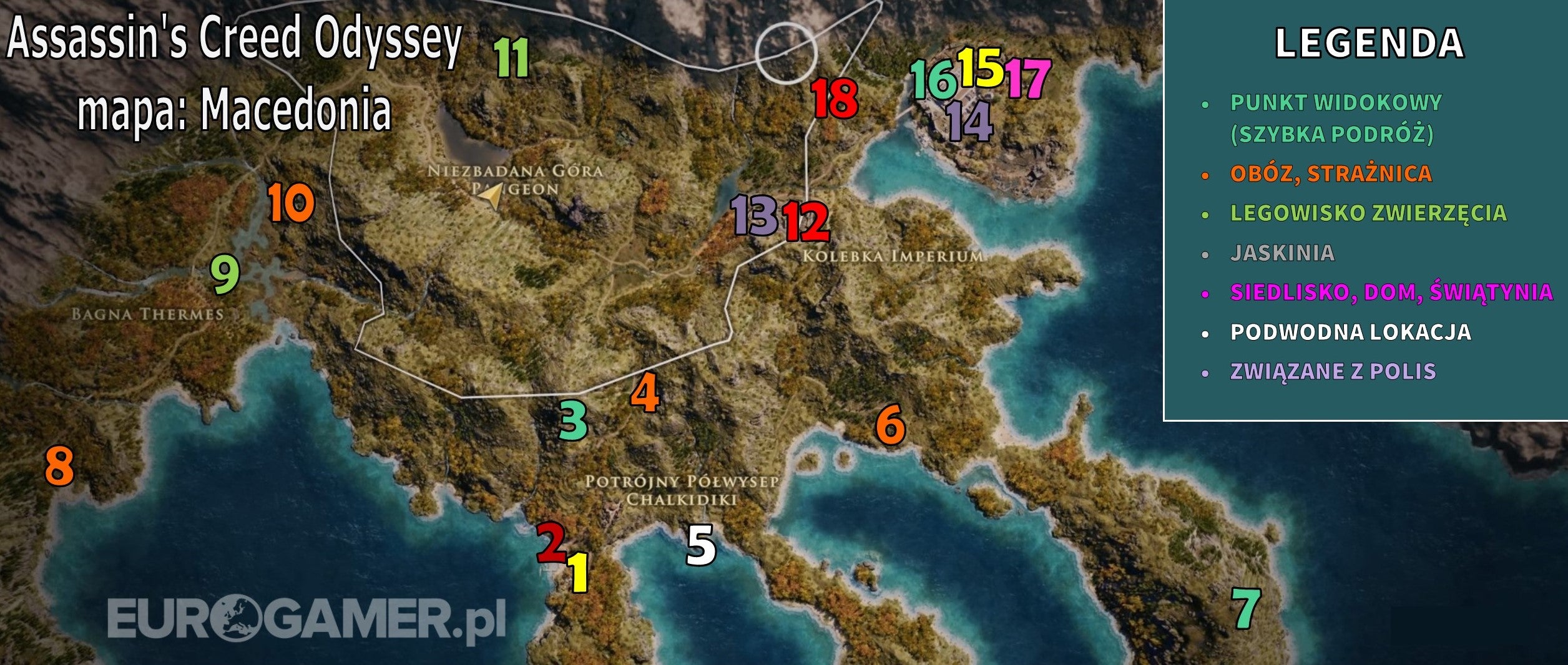 Assassin's Creed Odyssey - Macedonia: mapa | Eurogamer.pl