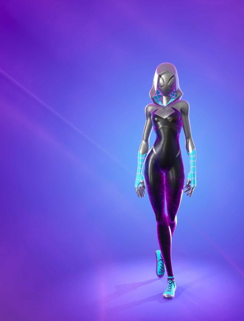 Fortnite Chapter 3 Season 4 Battle Pass skins, including Spider-Gwen ...