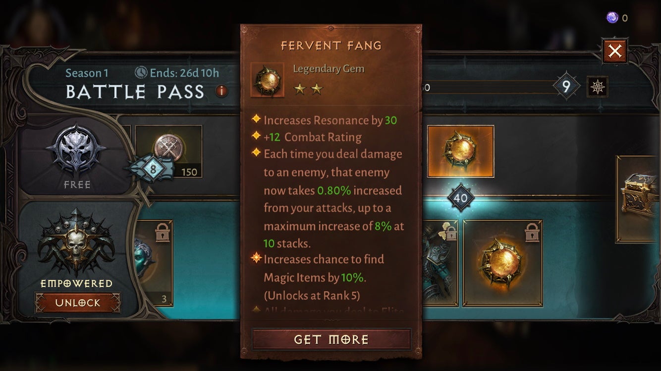 Diablo Immortal Legendary Gems list, how to get and upgrade Legendary ...