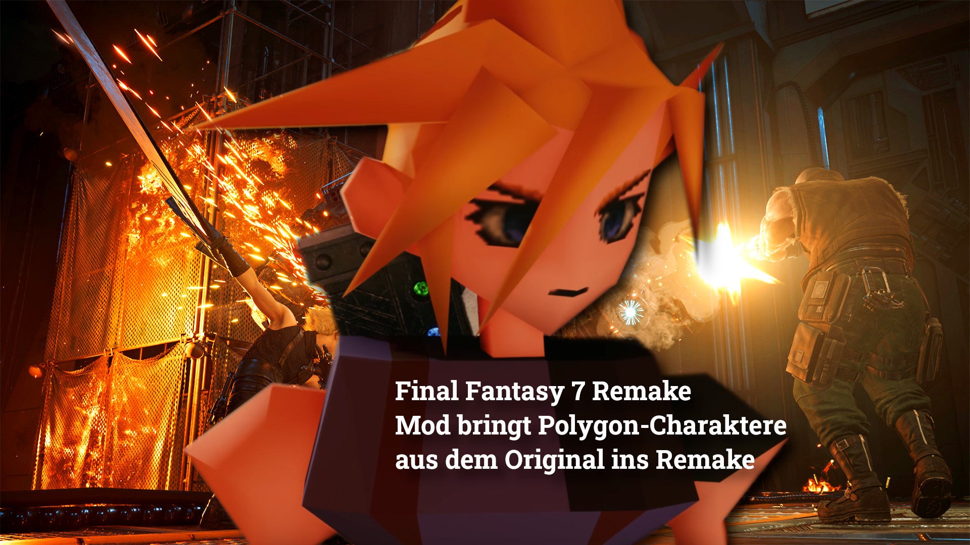 Final Fantasy 7 Remake: Mod verwandelt Cloud und andere in ihre Polygon ...