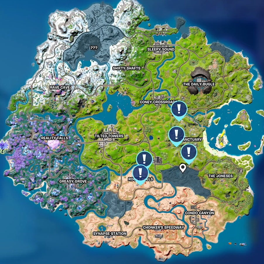 Fortnite old IO Outpost locations and how to spray peace sprays on ...