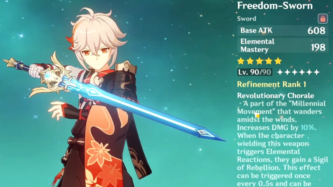 Genshin Impact Kazuha best build and Talent, Ascension materials ...