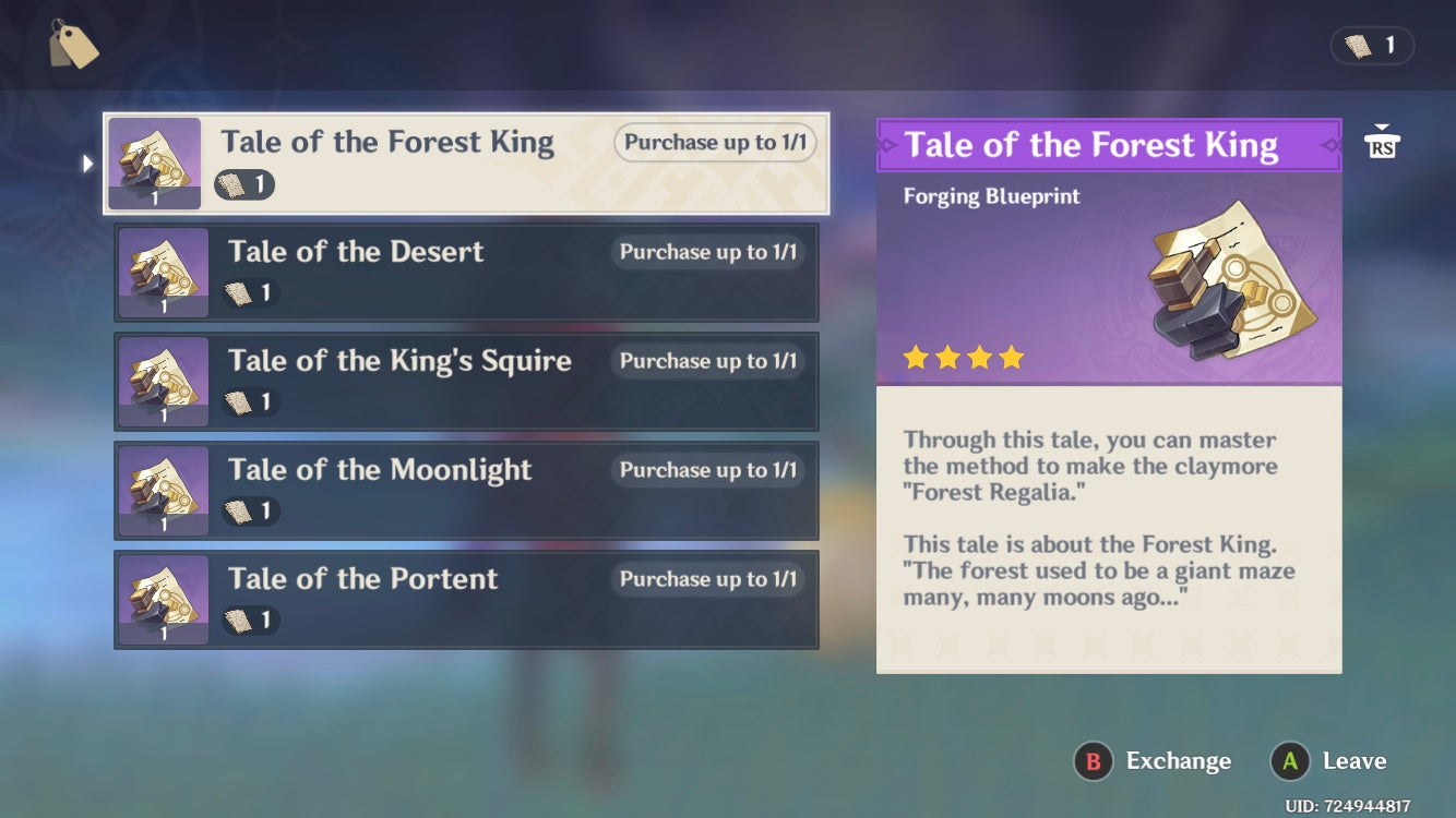 How to get Sumeru craftable weapons and 'Stories of You and the Aranara ...