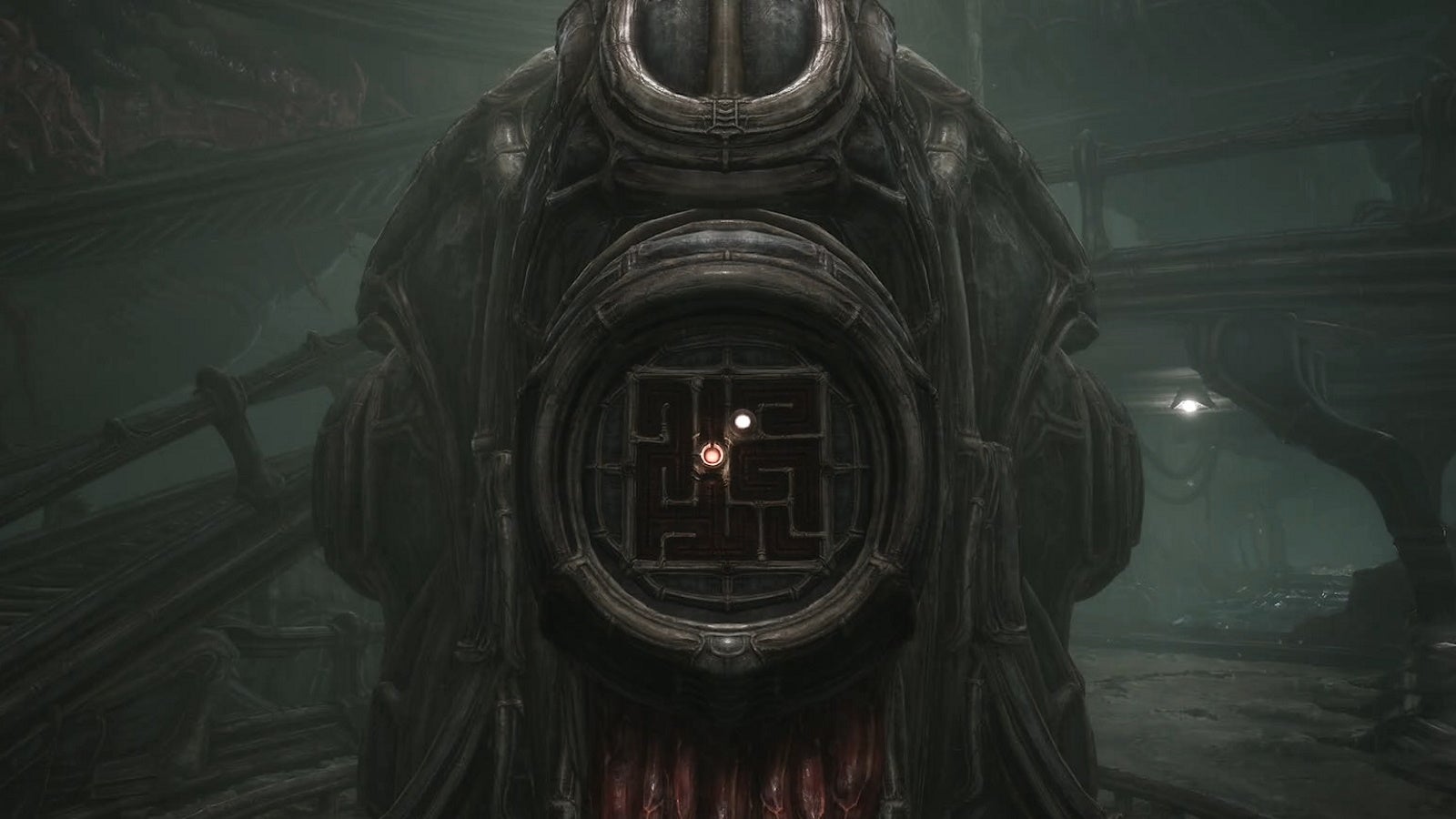 Scorn egg puzzle solution to open main door in Act 1 | Eurogamer.net