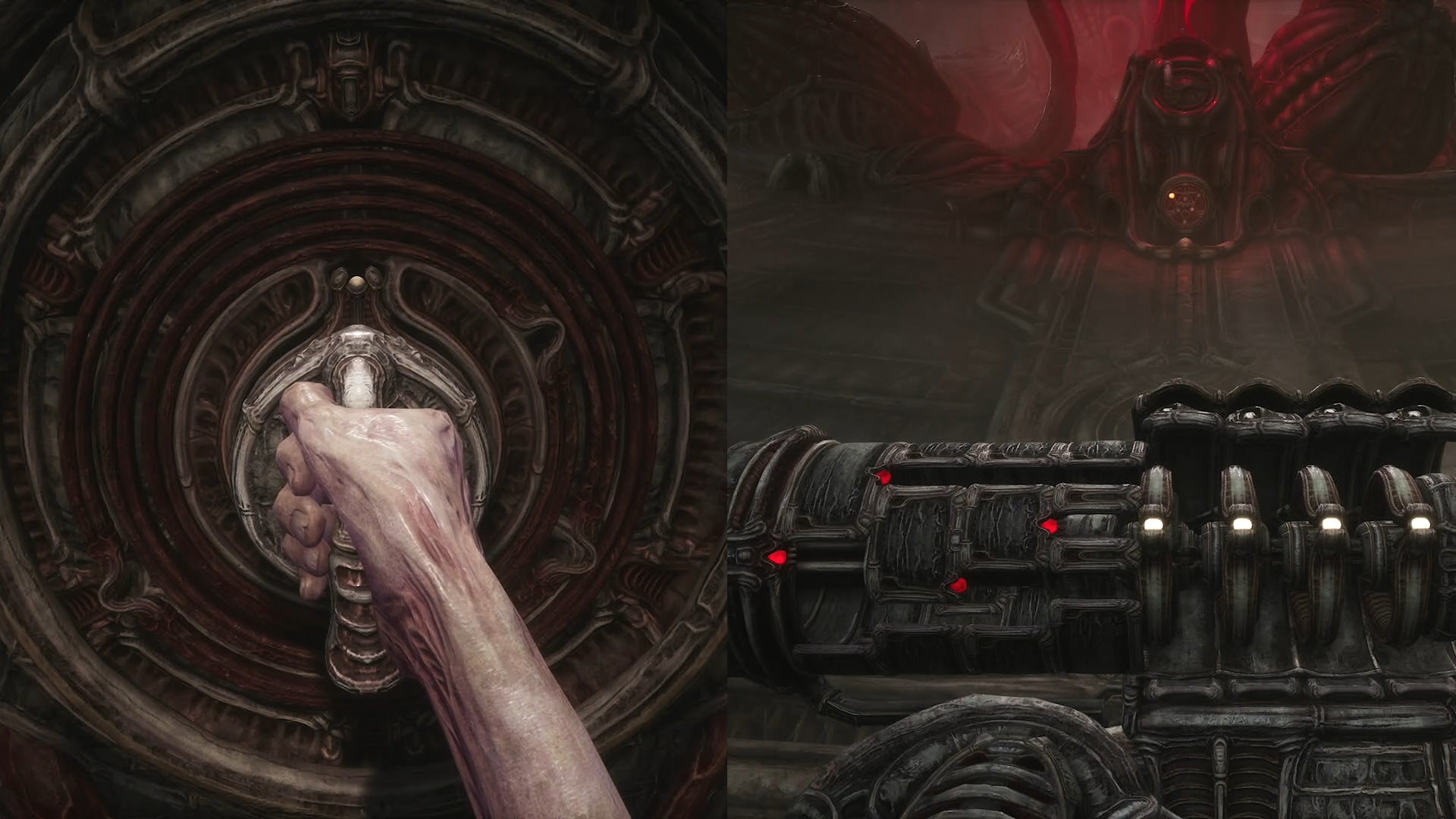 Scorn egg puzzle solution to open main door in Act 1 | Eurogamer.net