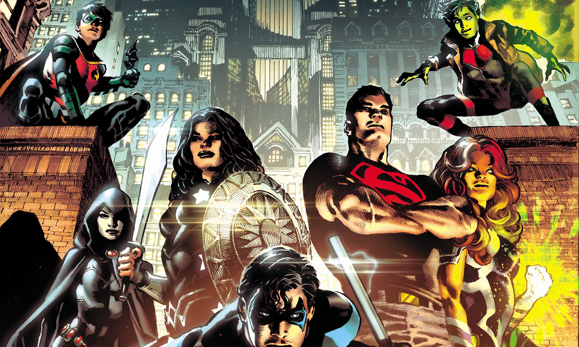 A new Teen Titans comic book series gives a hint at the big villains ...