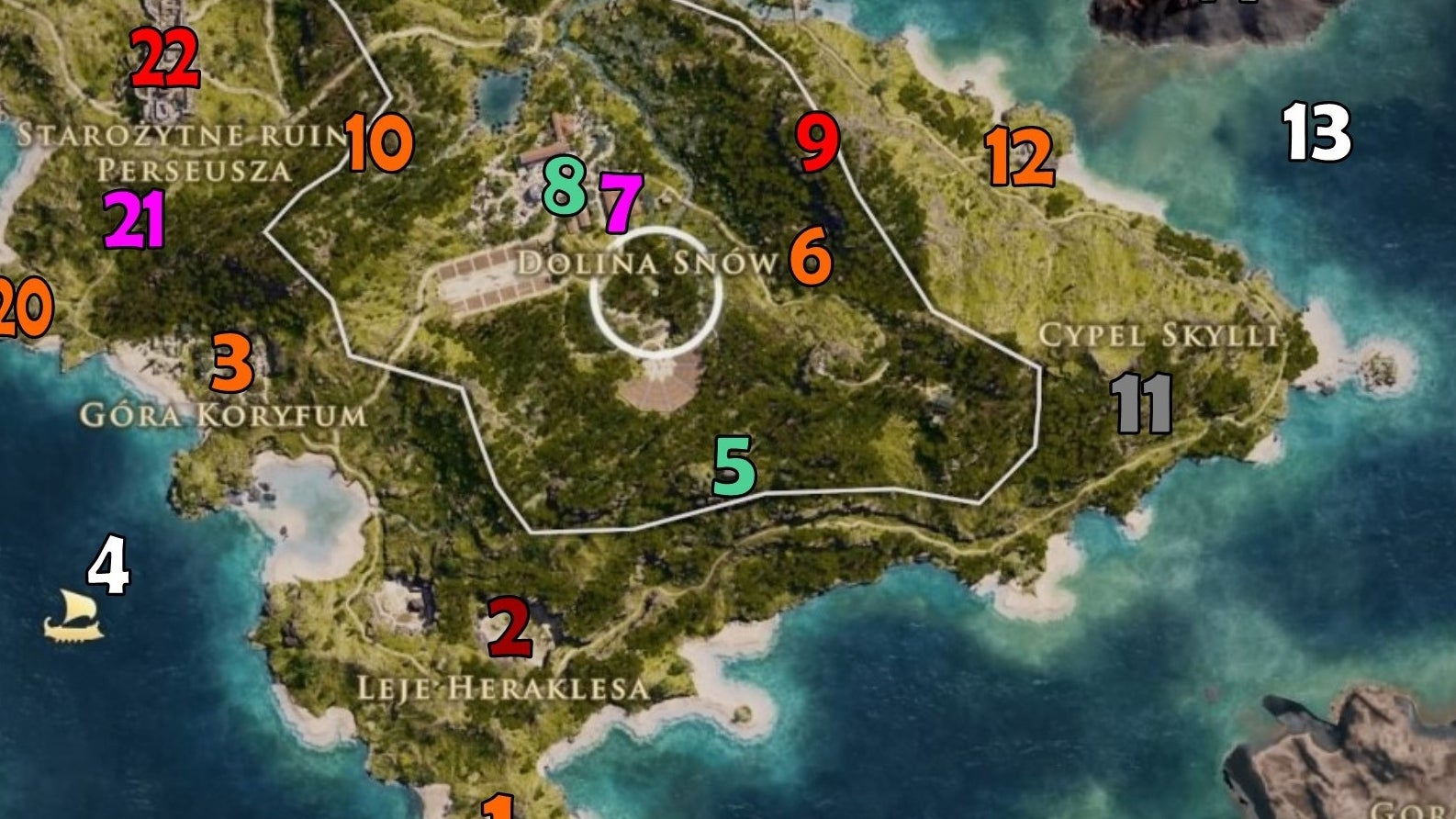 Assassin's Creed Odyssey - Argolida: mapa | Eurogamer.pl
