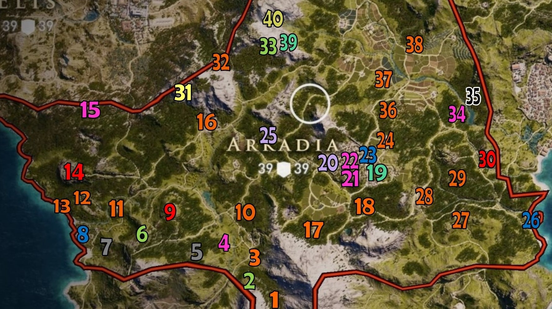 Assassin's Creed Odyssey - Arkadia: mapa | Eurogamer.pl