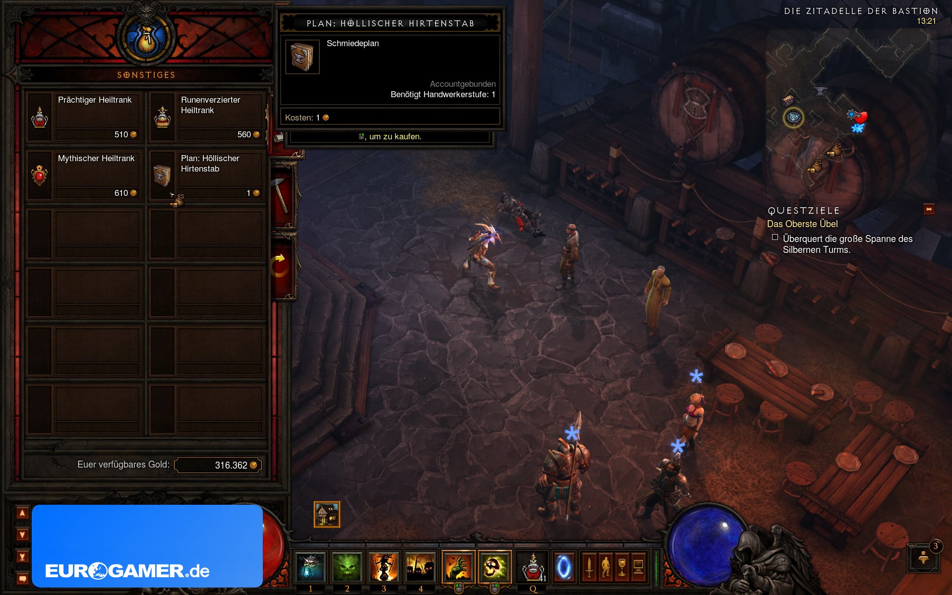Diablo 3 Pony-Level - Hirtenstab: Plan Hirtenstab (Alptraum, Hölle ...
