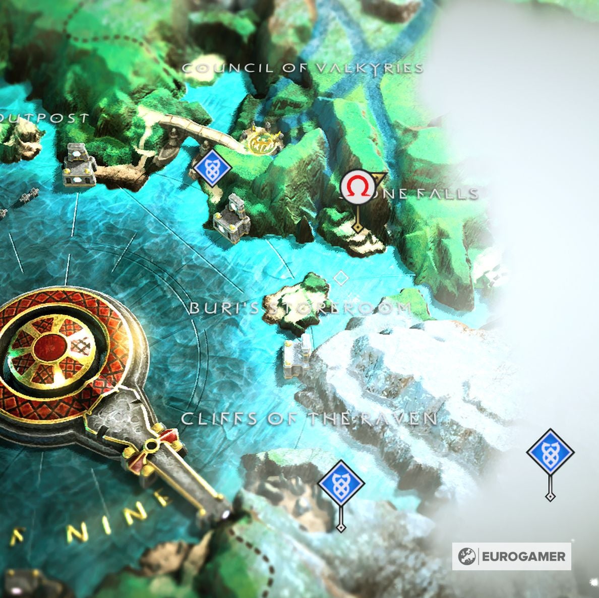 God of War Treasure Map locations - Where to find Don't Blink, Kneel ...
