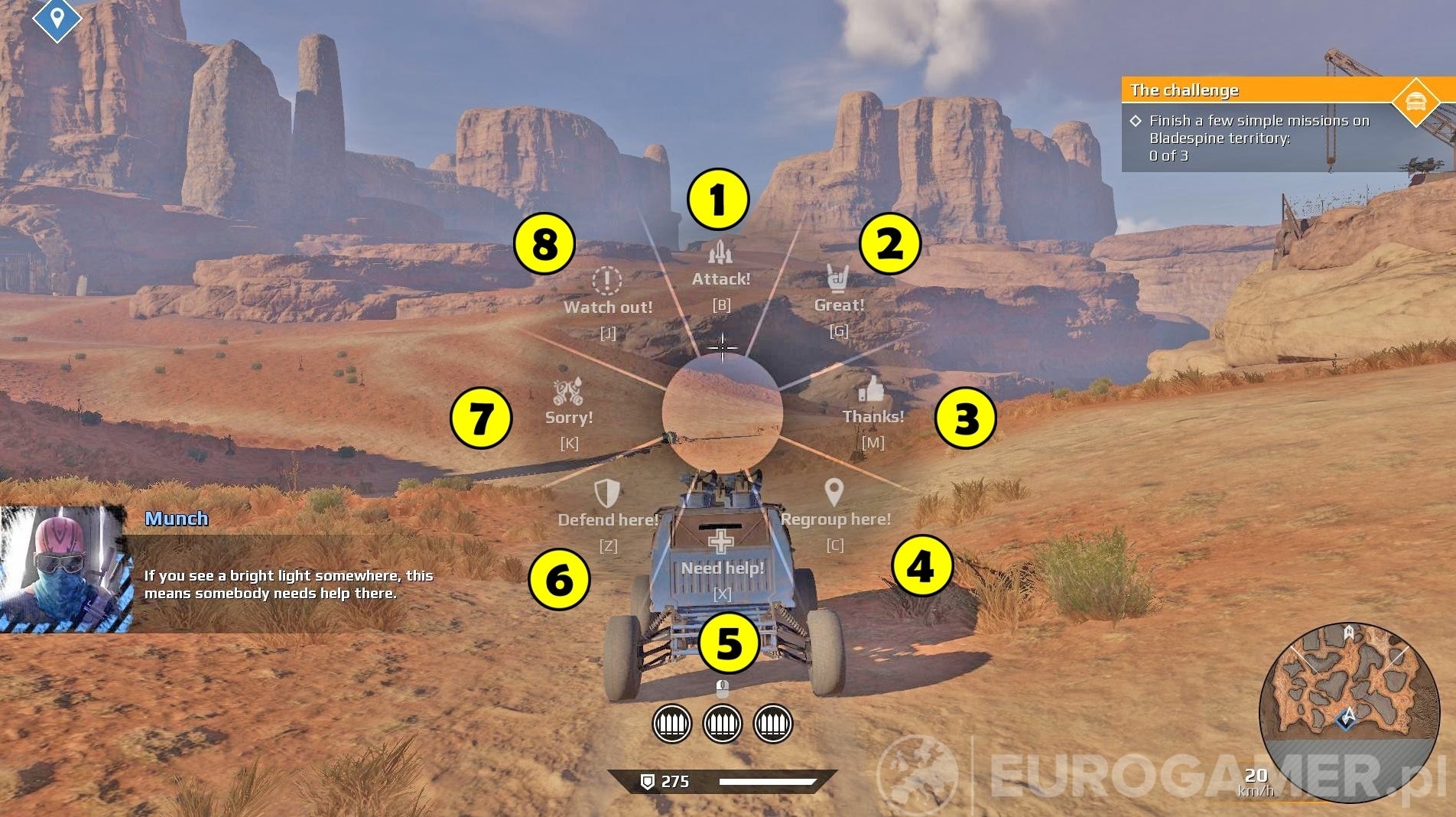 Crossout - szybkie komendy, kołowe menu, quick messages | Eurogamer.pl