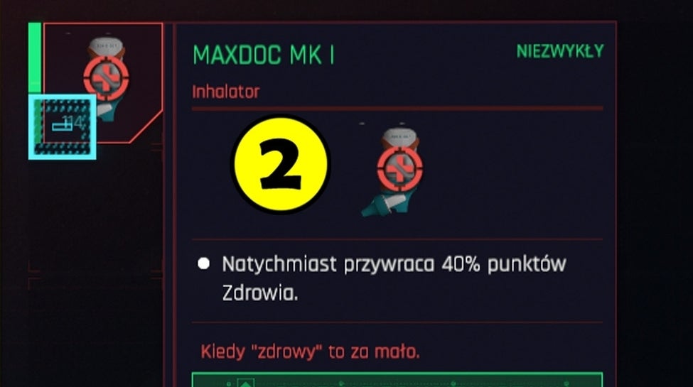 Cyberpunk 2077 - leczenie, apteczki | Eurogamer.pl
