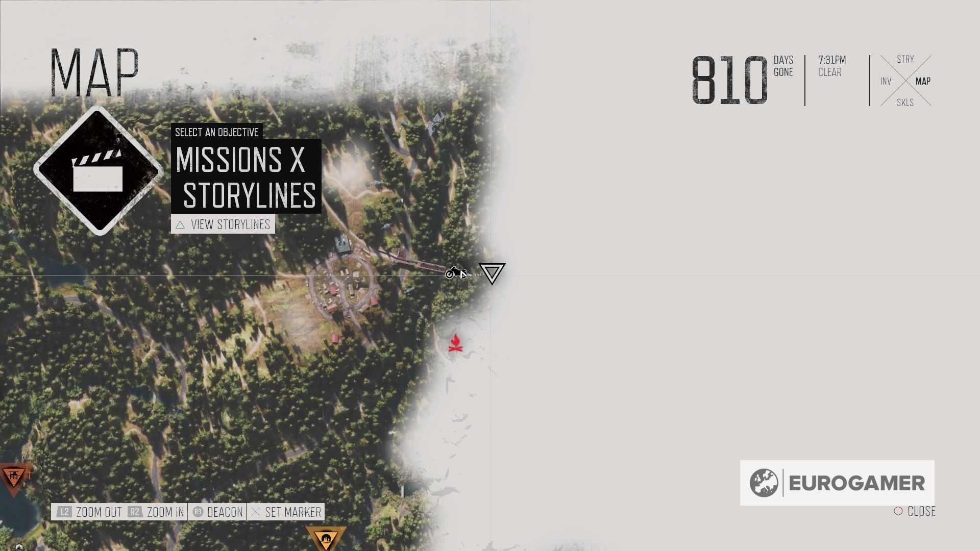 Days Gone Nero Research Site locations, Nero Checkpoint locations and ...