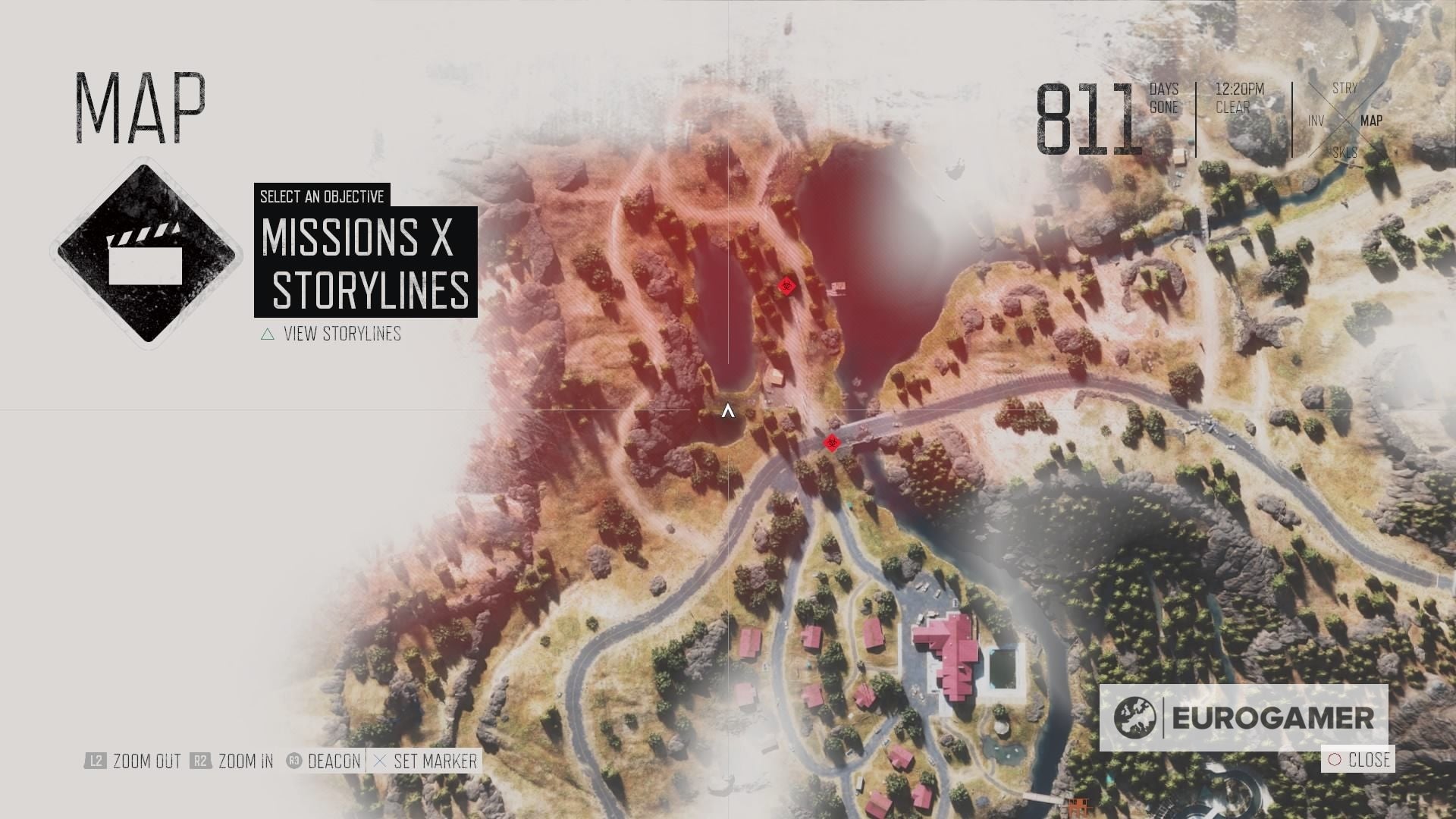 Days Gone Nero Research Site locations, Nero Checkpoint locations and ...