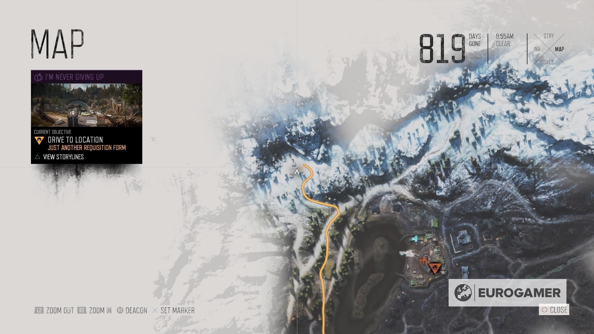 Days Gone Nero Research Site locations, Nero Checkpoint locations and ...