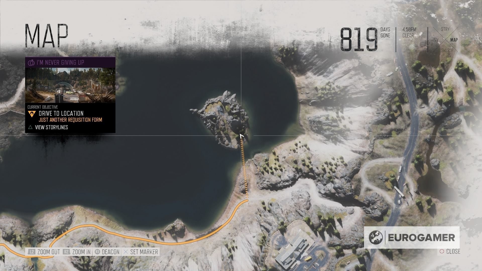 Days Gone Nero Research Site locations, Nero Checkpoint locations and ...