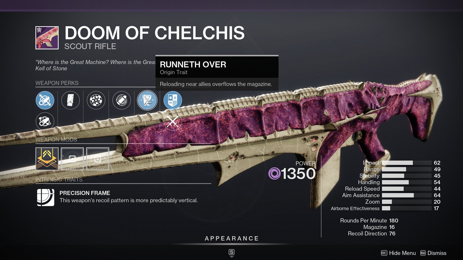 Destiny 2 Doom of Chelchis god roll and drop location explained ...