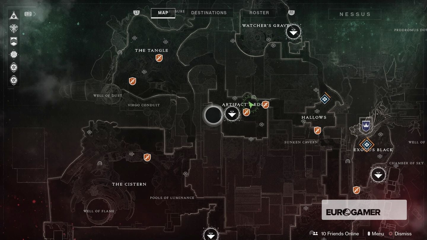 Destiny 2 - The Orrery, Ancient's Haunt locations in Artifacts Edge ...
