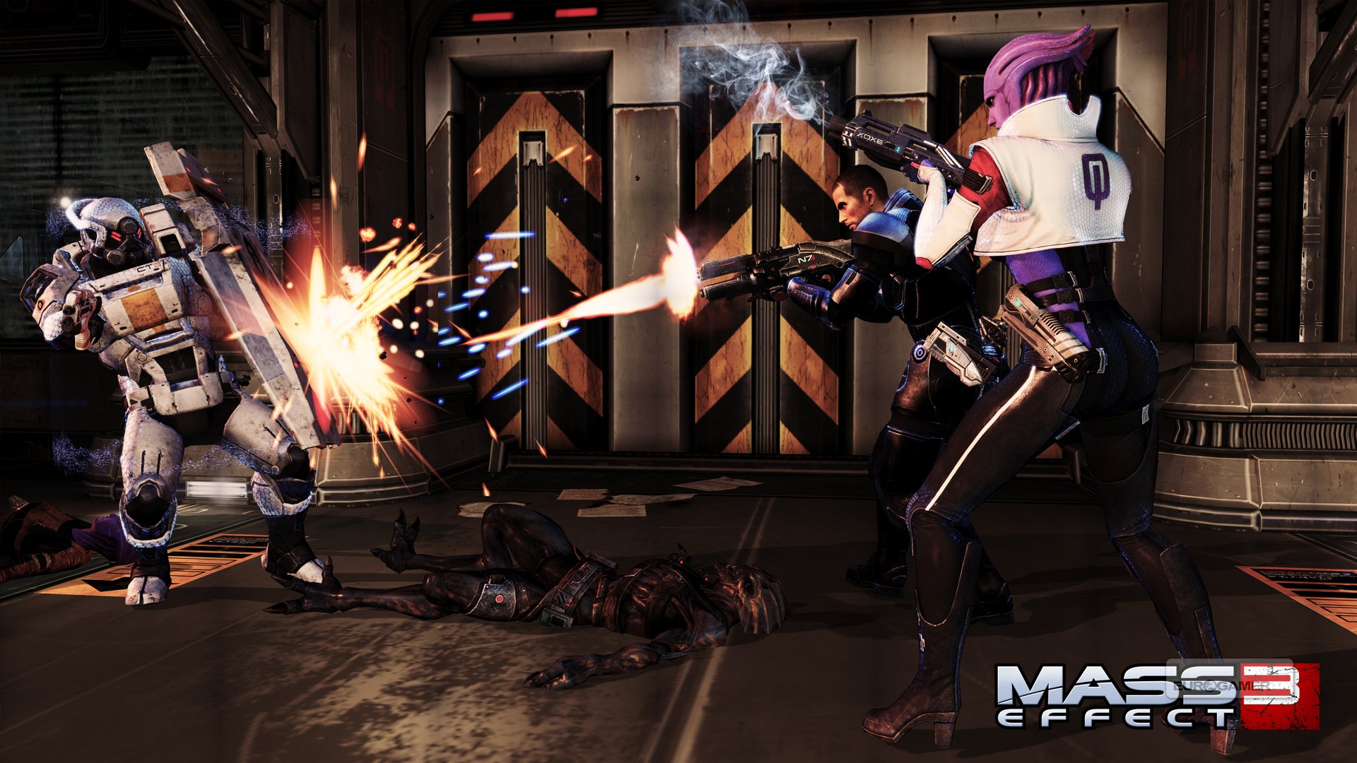 Back to Omega: Aria and Nyreen, Mass Effect's first female turian, star ...