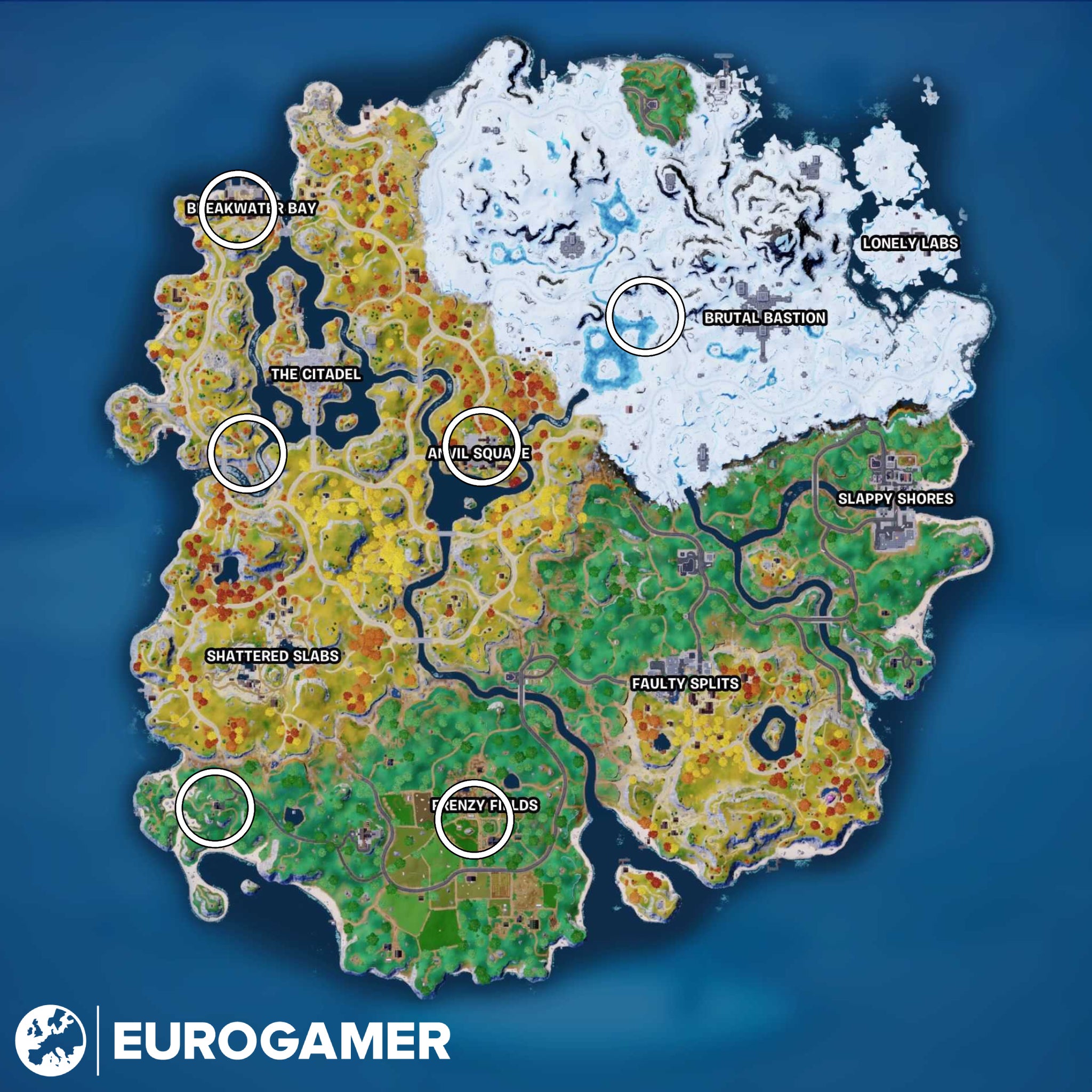 Exotic Weapons Fortnite Map , All Mythic & Exotic Weapon Locations In ...