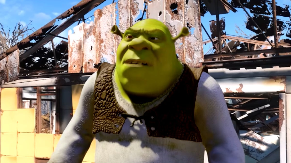 Shrek trafił do Fallouta 4 i wygląda, jakby był tam odzawsze ...