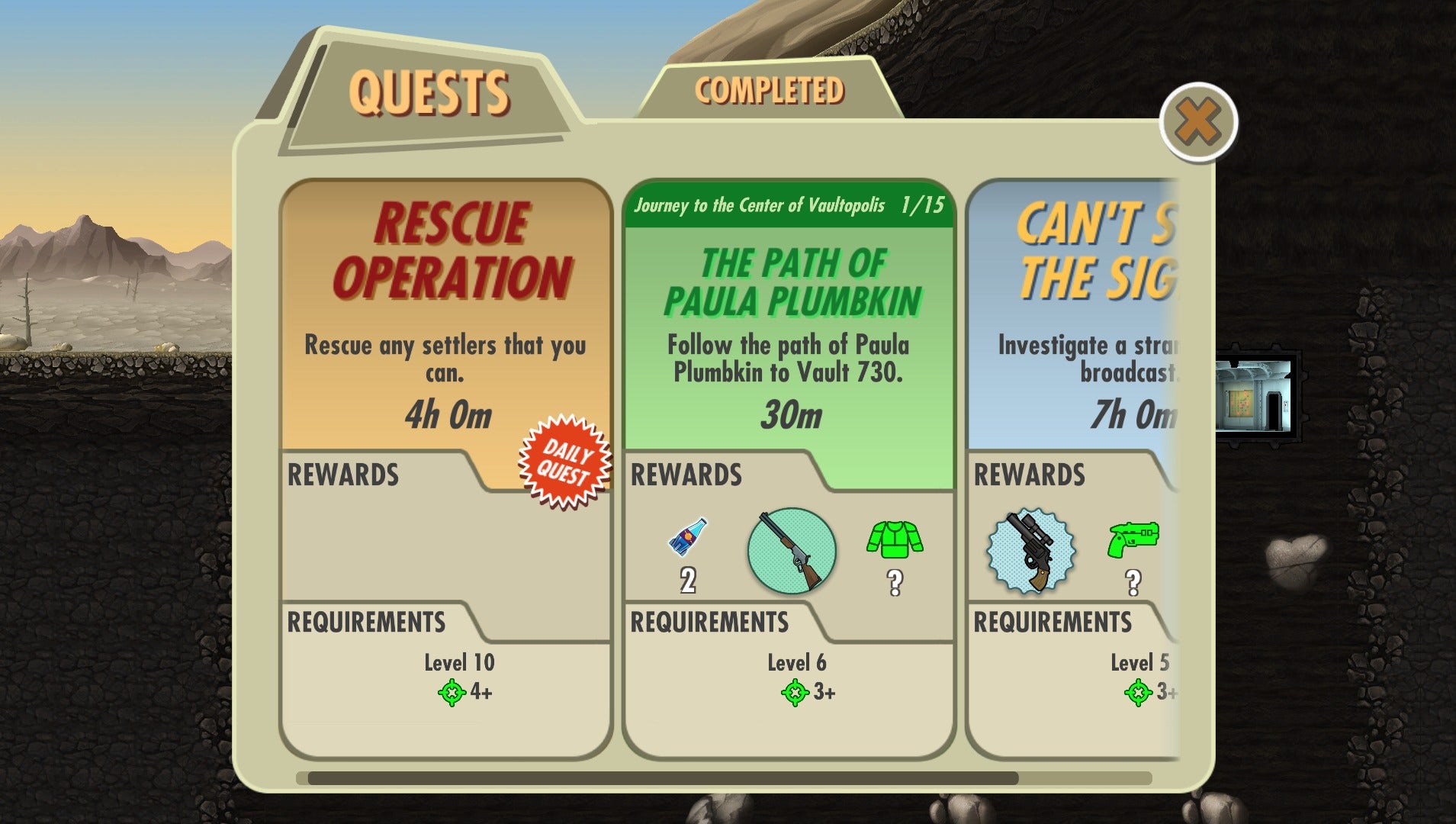 Fallout Shelter - Quests, Combat Tips, Daily Quests and rewards ...