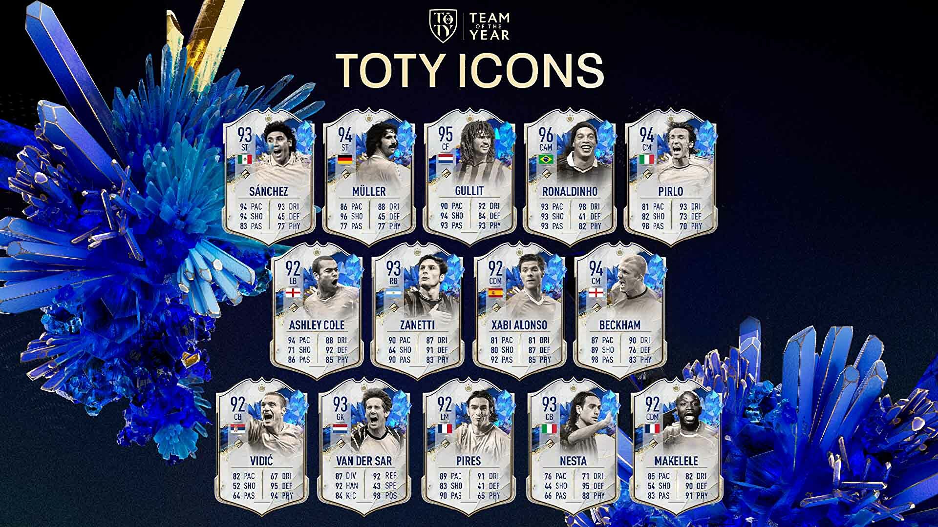 Os FUT 23 Ícones TOTY reforçam a lista de craques | Eurogamer.pt