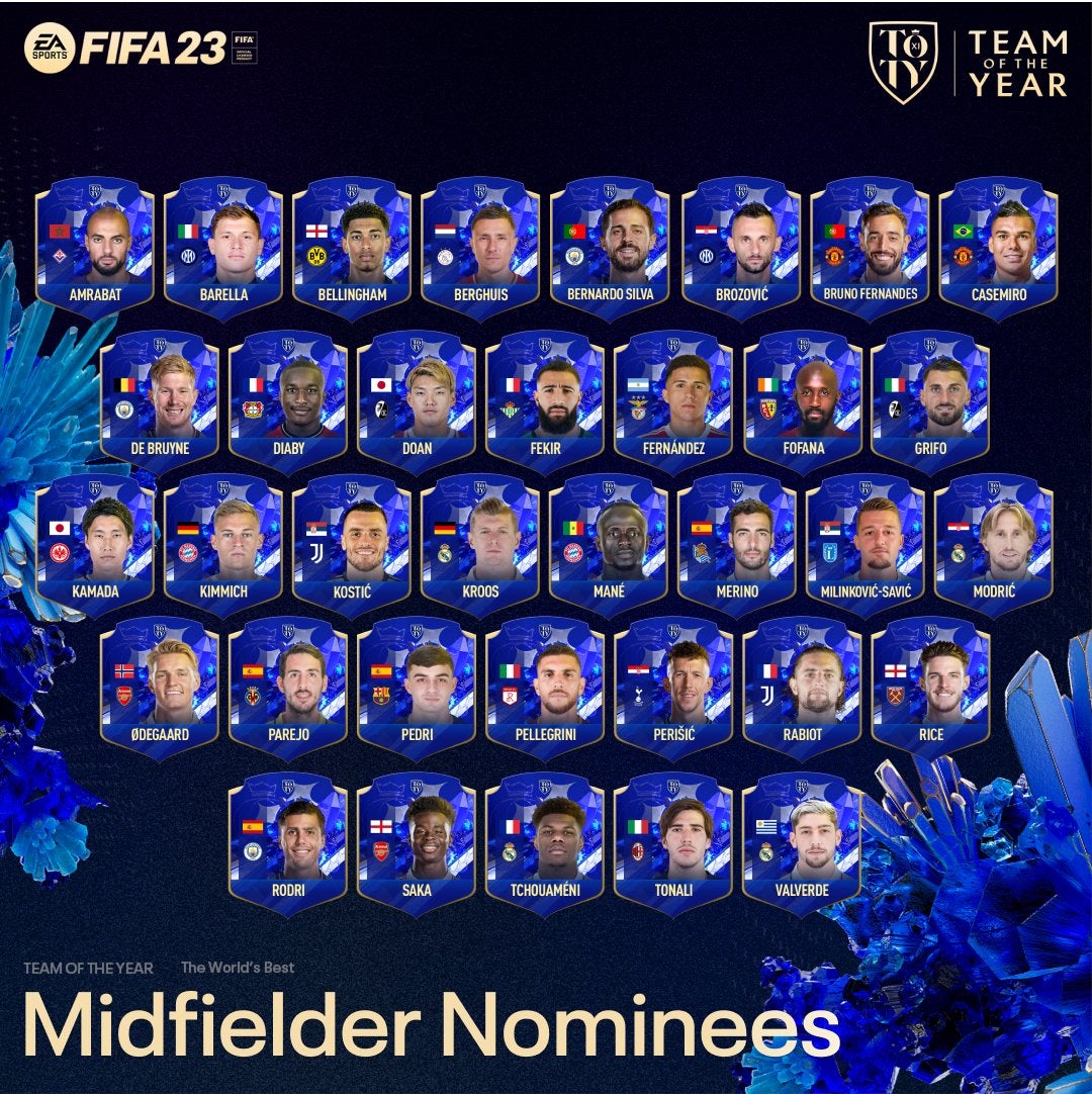 FIFA 23 TOTY Nominees - Diese 100 Spieler wurden fürs Team of the Year ...
