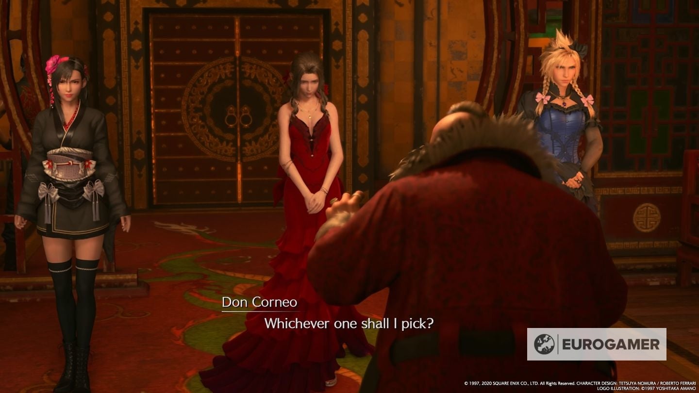 Final Fantasy 7 Dresses: How to get all nine outfits for Cloud, Tifa ...