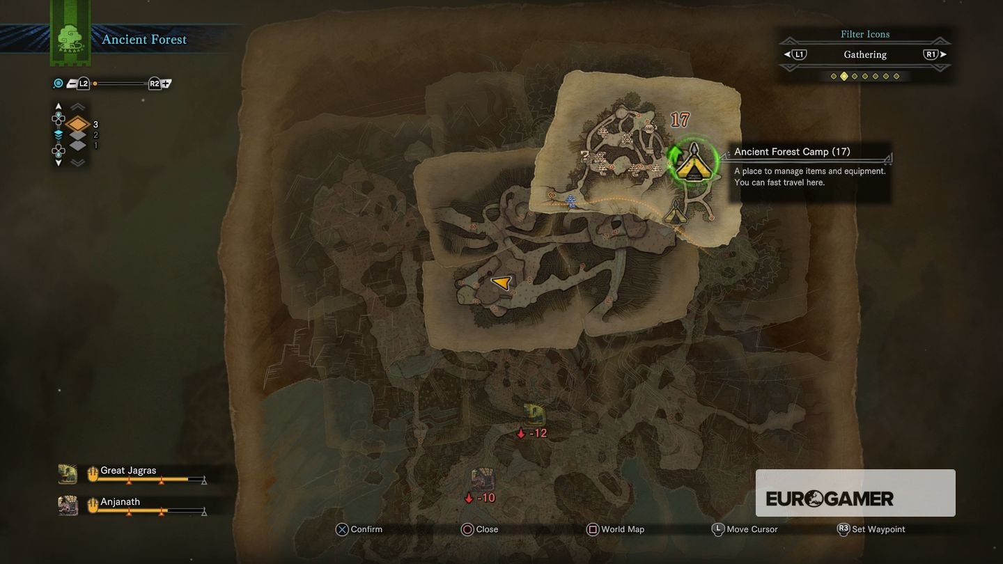 Monster Hunter World - First Wyverian location in the Ancient Forest ...