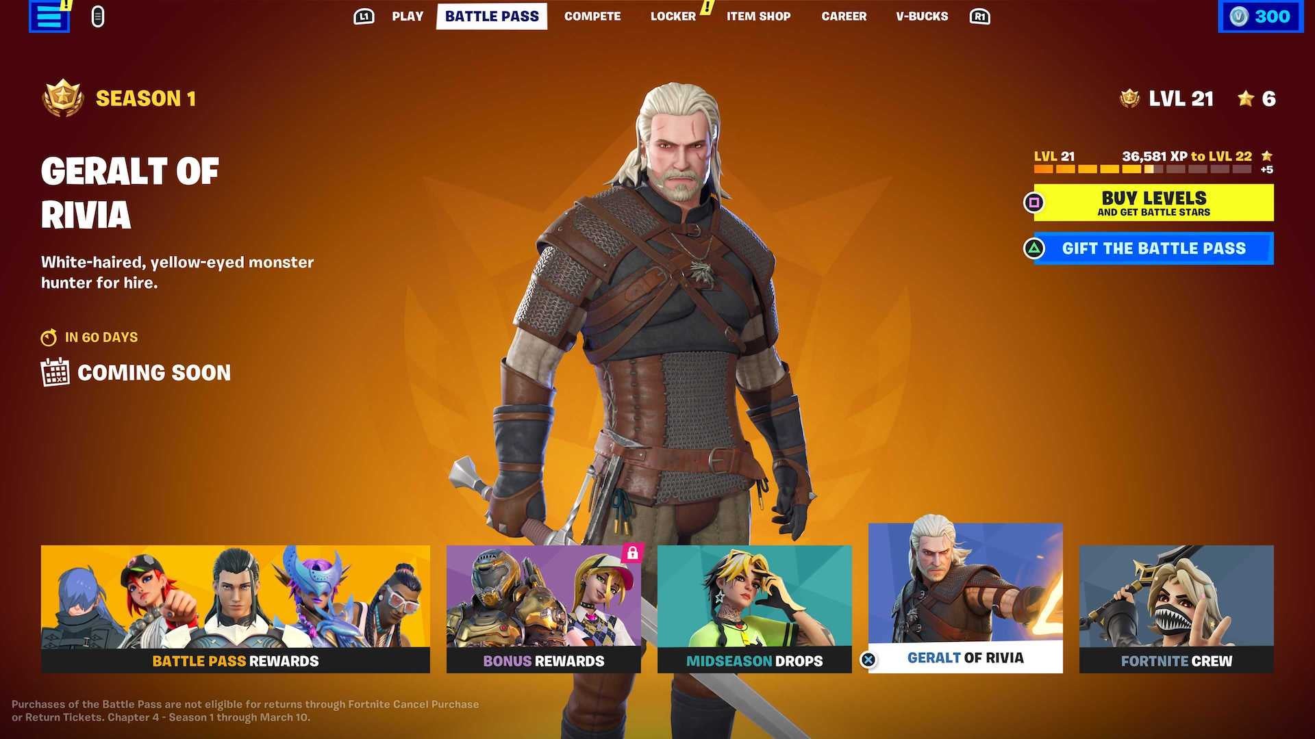 Quando é que Geralt de The Witcher chega ao Fornite? | Eurogamer.pt