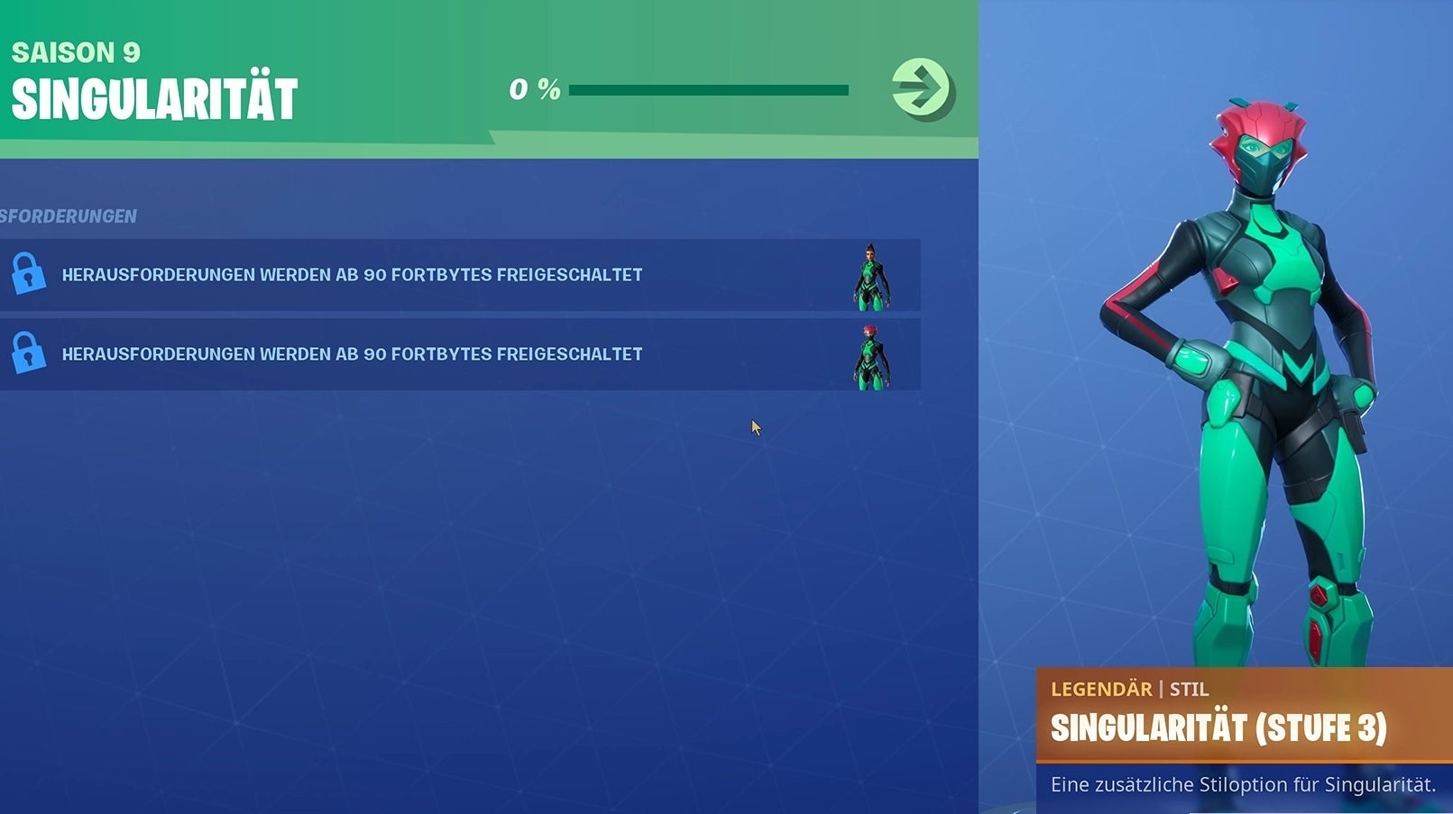 Fortnite Season 9: Utopia Skin "Singularität" freischalten - Alle ...