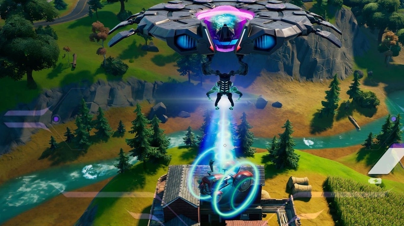 Fortnite: How to use the Grab-itron or Saucer's tractor beam to deliver ...