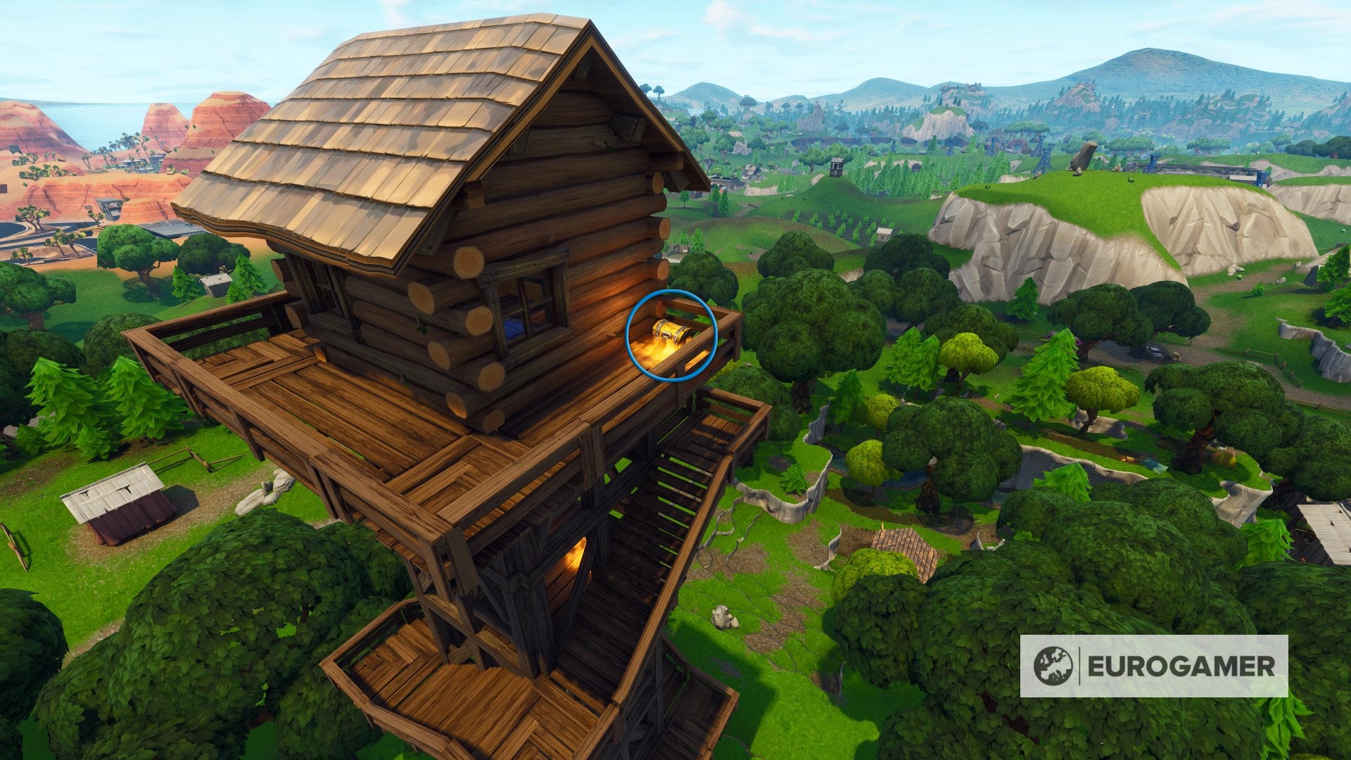 Fortnite: Truhen bei Lonely Lodge - Karte mit allen Fundorten in Woche ...