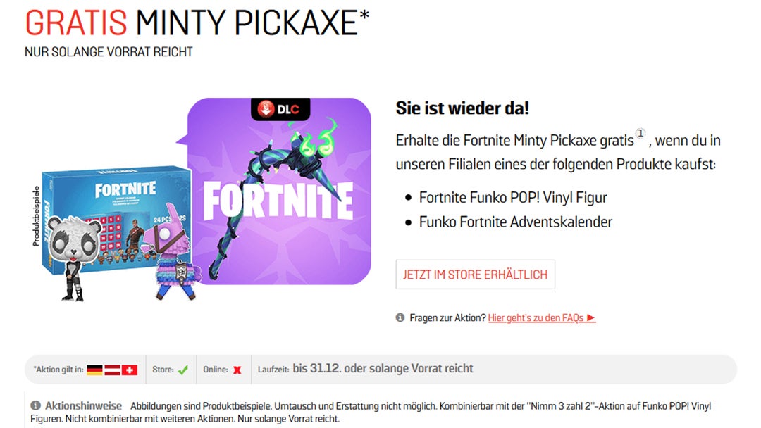 Fortnite: Es gibt neue Minty Pickaxe Codes in Deutschland, Österreich ...
