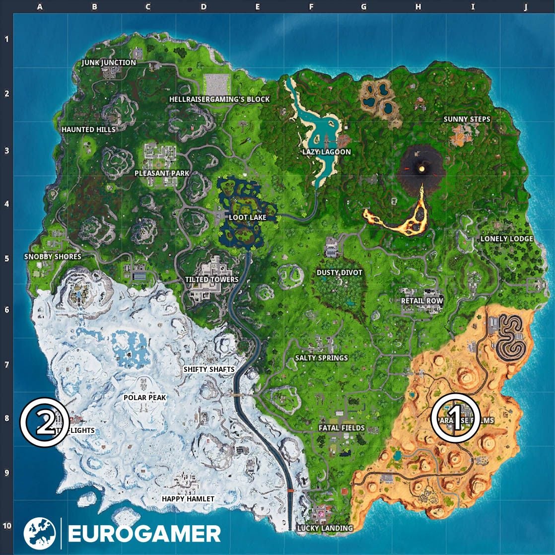 Fortnite Paradise Palms Treasure Map signpost location explained ...