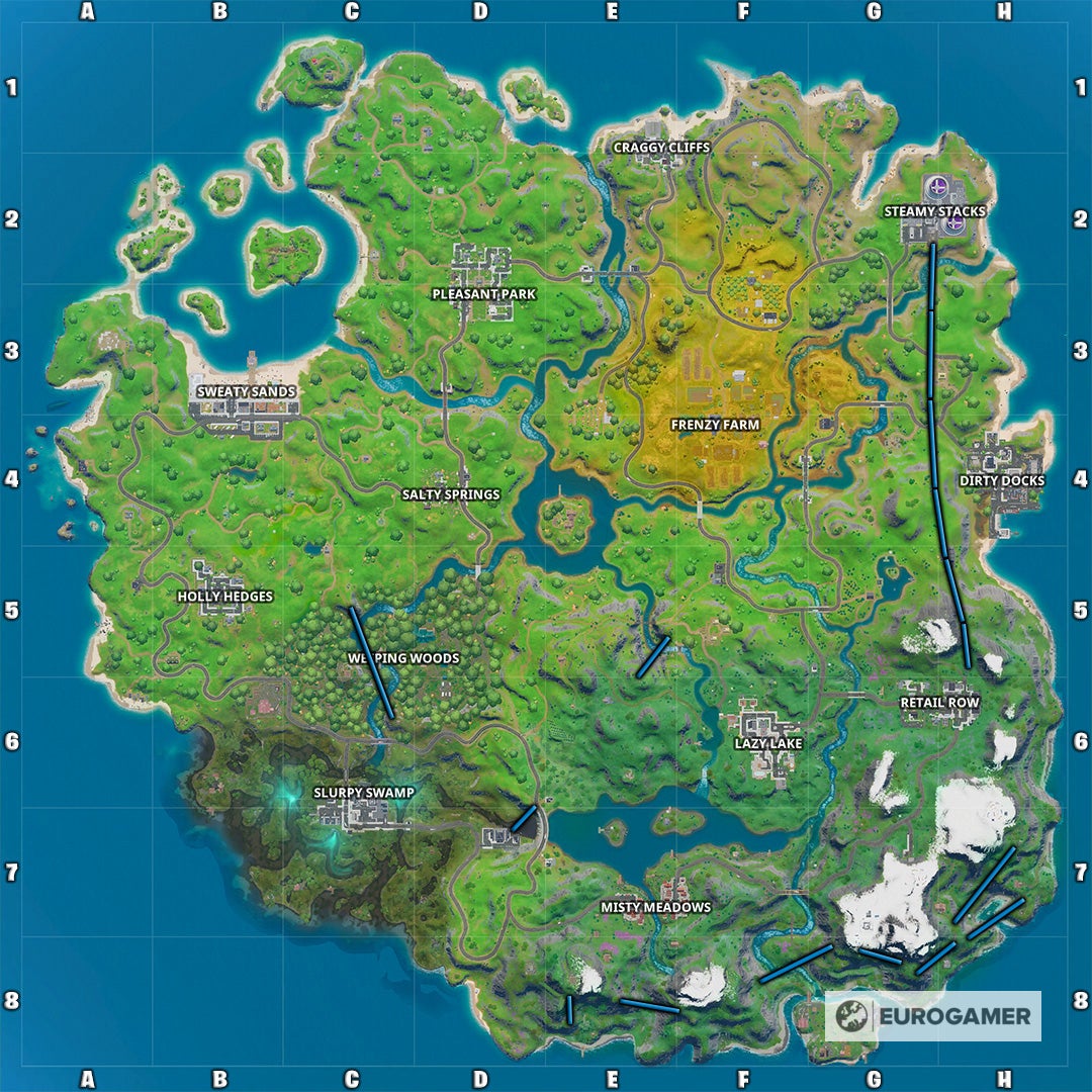 Fortnite: Alle Tyroliennen auf der Season 11 Karte | Eurogamer.de