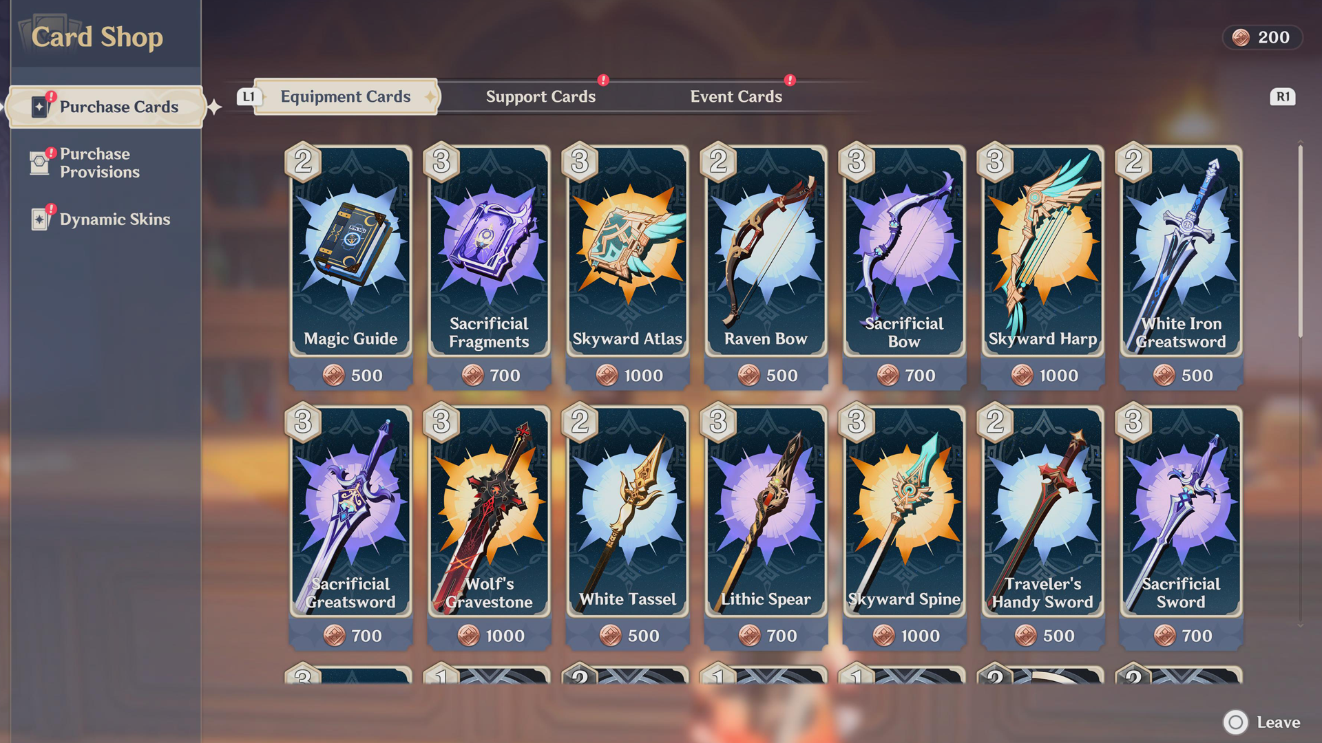 Genshin Impact TCG Genius Invokation every card listed, Adventure ...