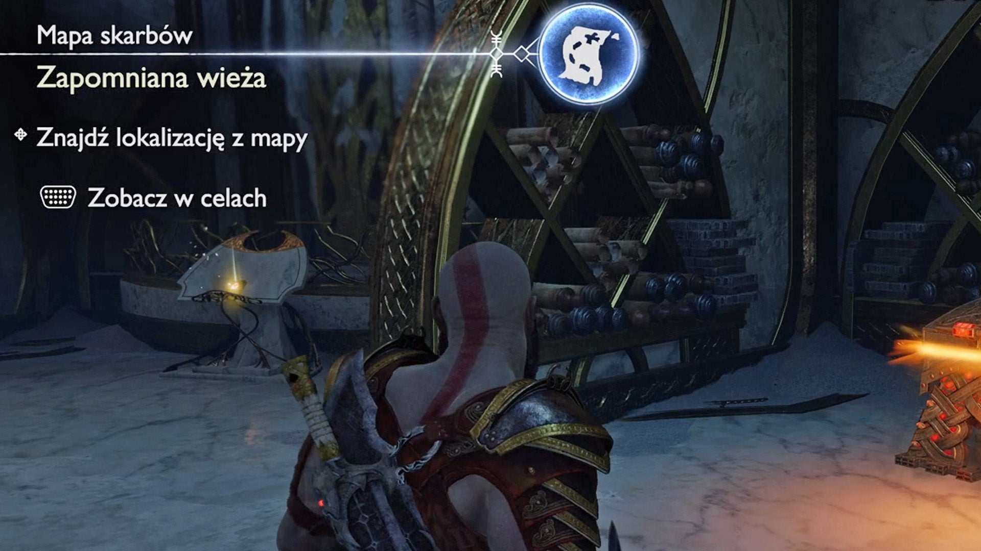 God of War Ragnarok - mapa skarbów: zapomniana wieża | Eurogamer.pl