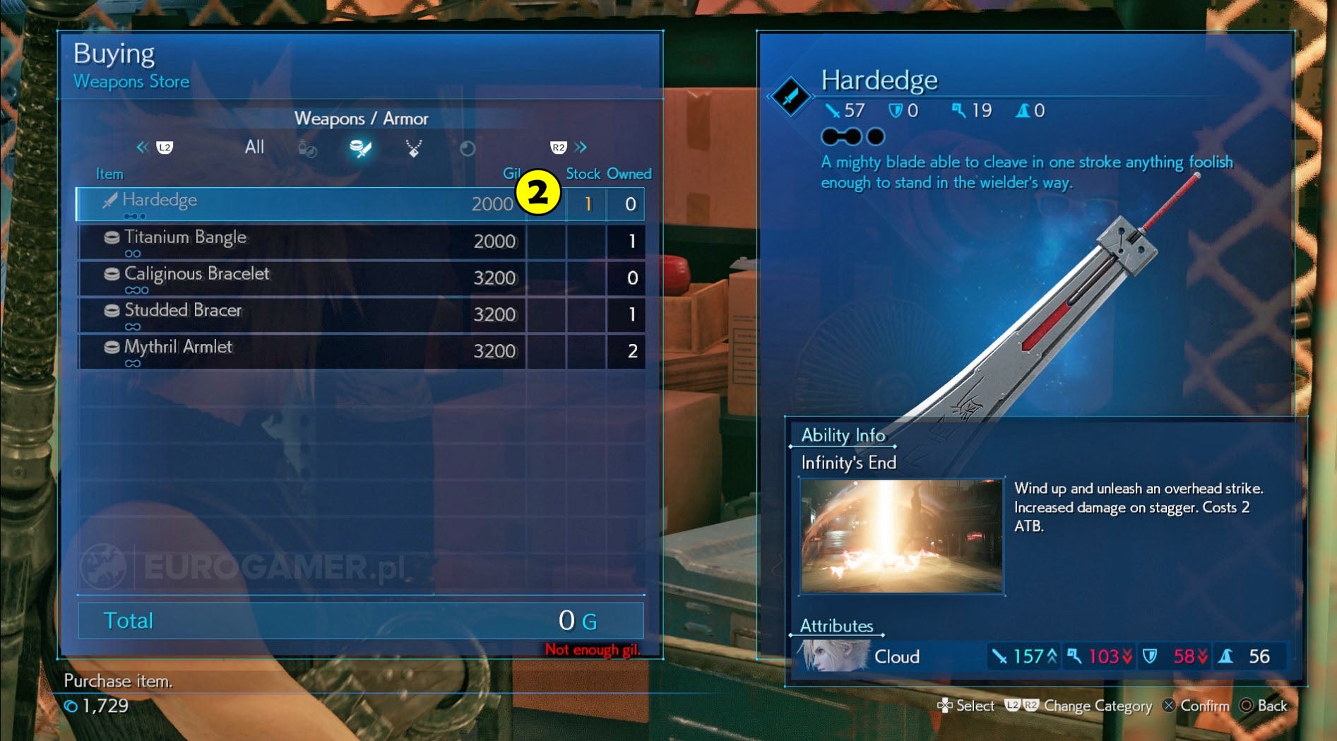 Final Fantasy 7 Remake - Hardedge, jak zdobyć nowy miecz | Eurogamer.pl