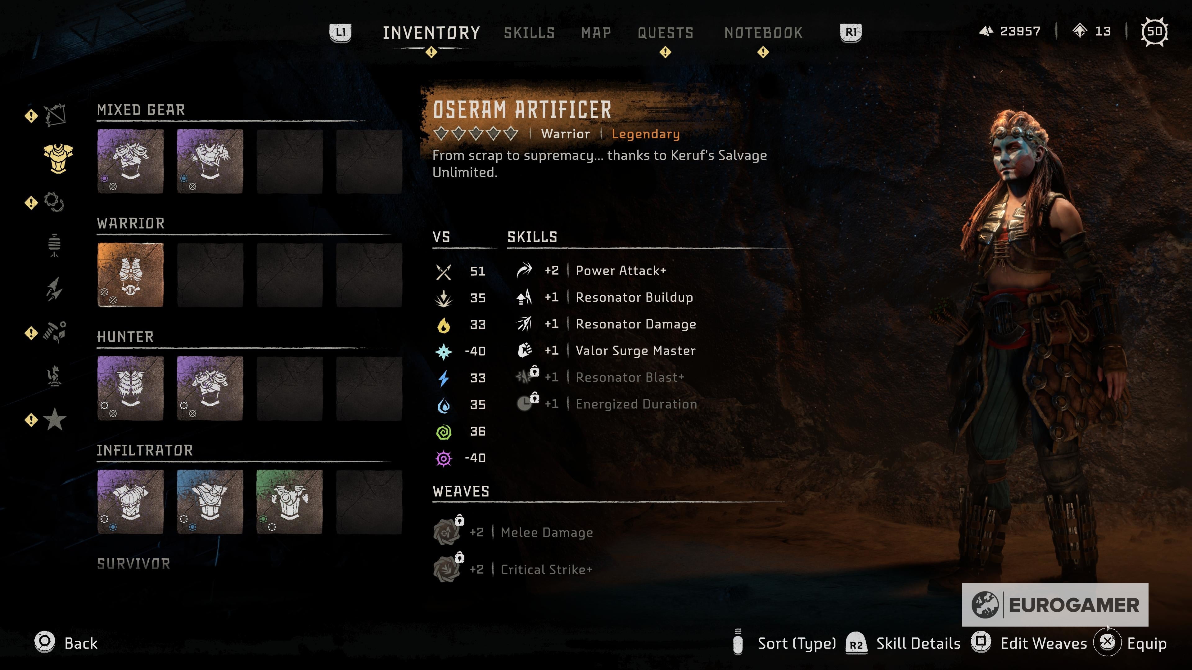 Horizon Forbidden West Best Armor: How to get the Oseram Artificer ...