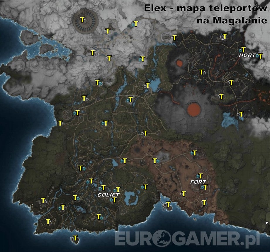 Elex - mapa teleportów | Eurogamer.pl