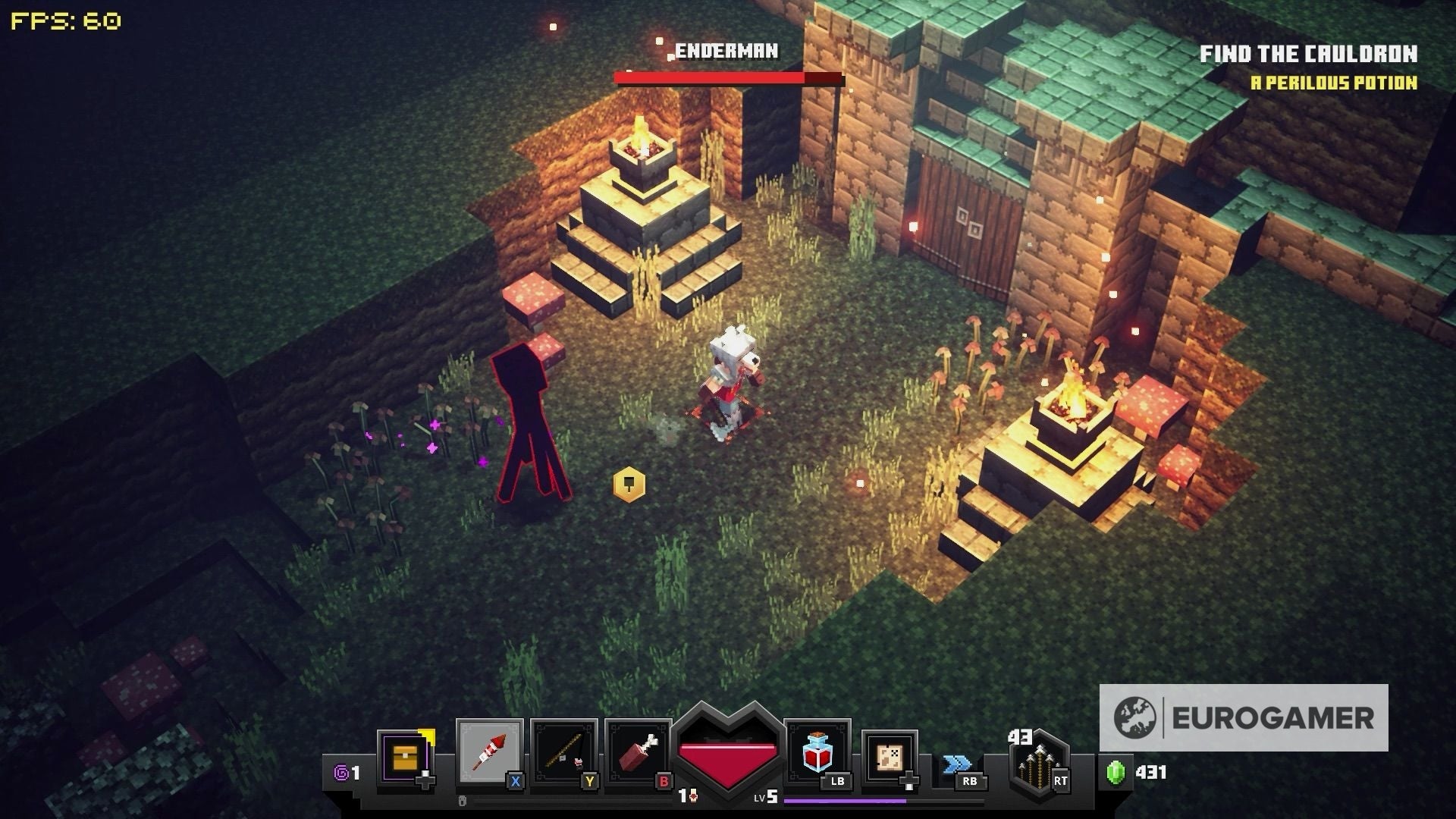 Minecraft Dungeons Enderman strategy | Eurogamer.net