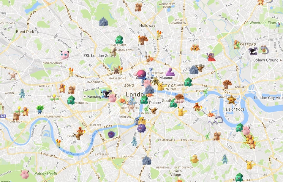 Pokémon Go nests - Where to find nests in London, the UK and other ...