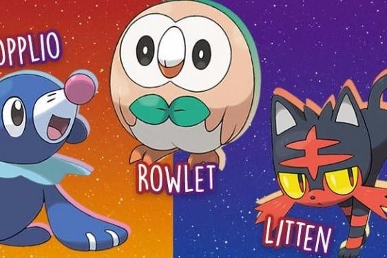 Pokémon Sun and Moon Rowlet, Litten, Popplio starters - what starter is ...